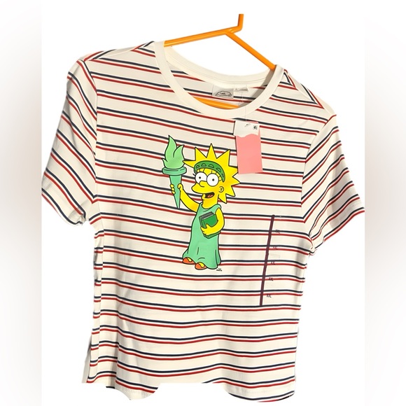 Simpsons TV Show | Shirts & Tops | Striped Kids Tshirt With Cartoon ...
